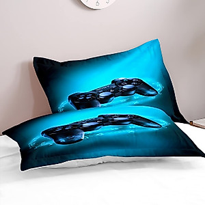 3D Game Joystick Home Textile Duvet Cover Sets for Girl Boy Child Adult 3Pcs-1 Duvet Cover with 2 Pillow Shams (Joystick3, Queen (90'' x 90''))