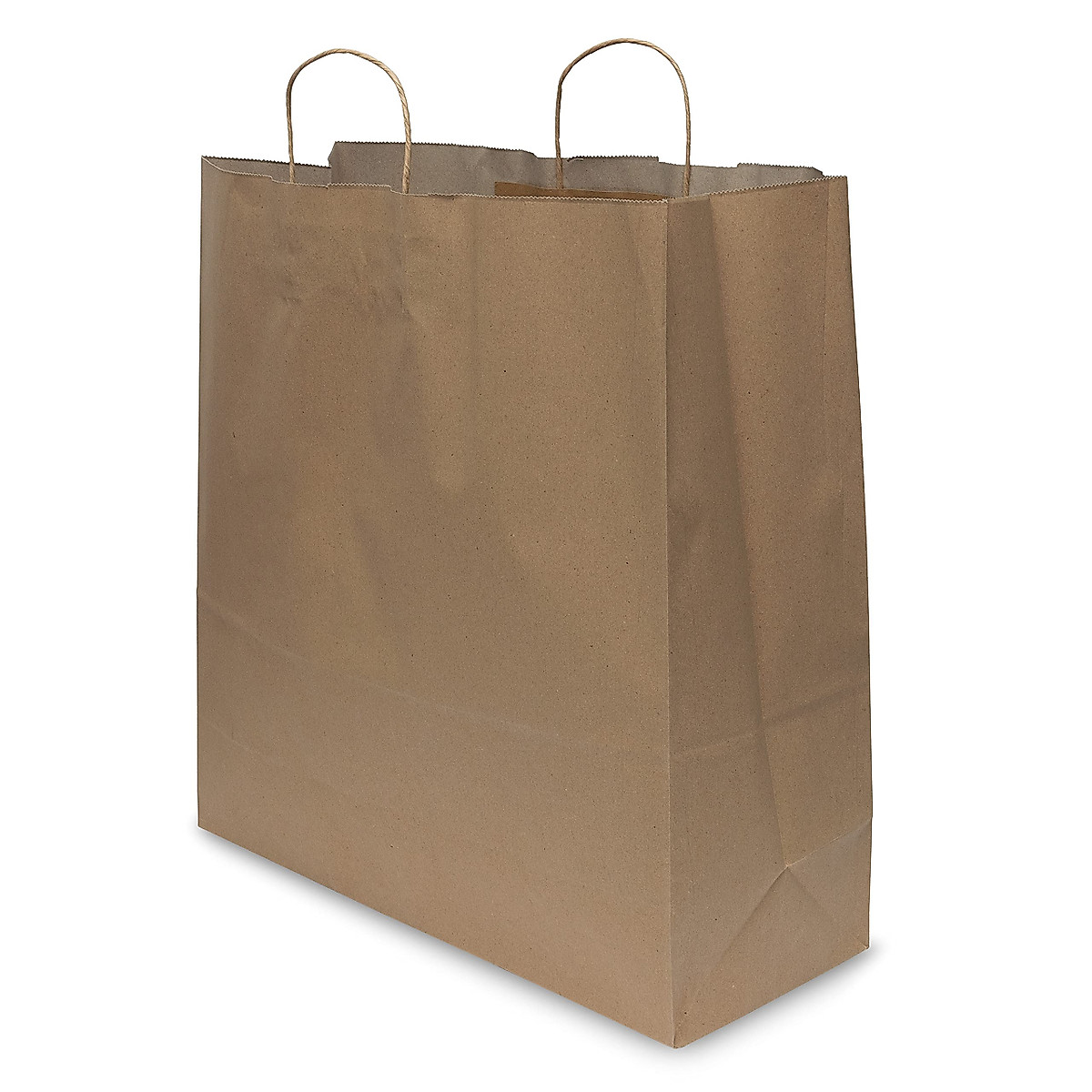 Brown Paper Bags with Handles - 18x7x18.75 Inch 100 Pack Large Plain Brown Paper Bags, Durable Kraft Paper for Retail Stores, Small Business, Shopping, Crafts, Gifts, Grocery items, in Bulk