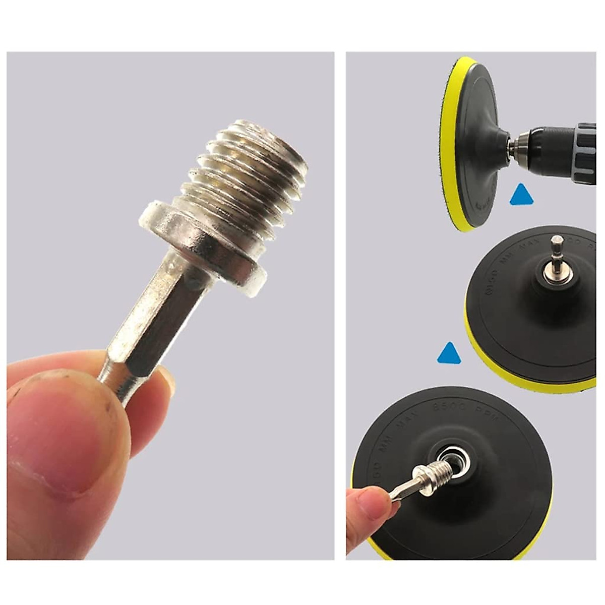 HUIFACAI 2 Pcs/Set M14 Hexagon Connecting Rod Adapter Drill Chuck 1/4 Connecting Rod Stainless Steel Parts 1/4 Connecting Rod Adapter Drill Chuck M14 2x Stainless Steel