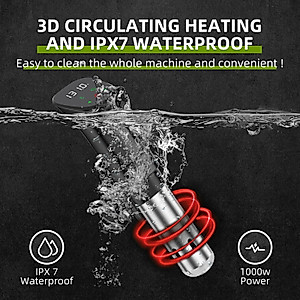 Sous Vide Machine, Sous Vide Cooker 1000W Fast Heating Immersion Circulator Cooker with Lid, Accurate Temperature and Time Control, Digital Display and Touch Control, Stainless Steel