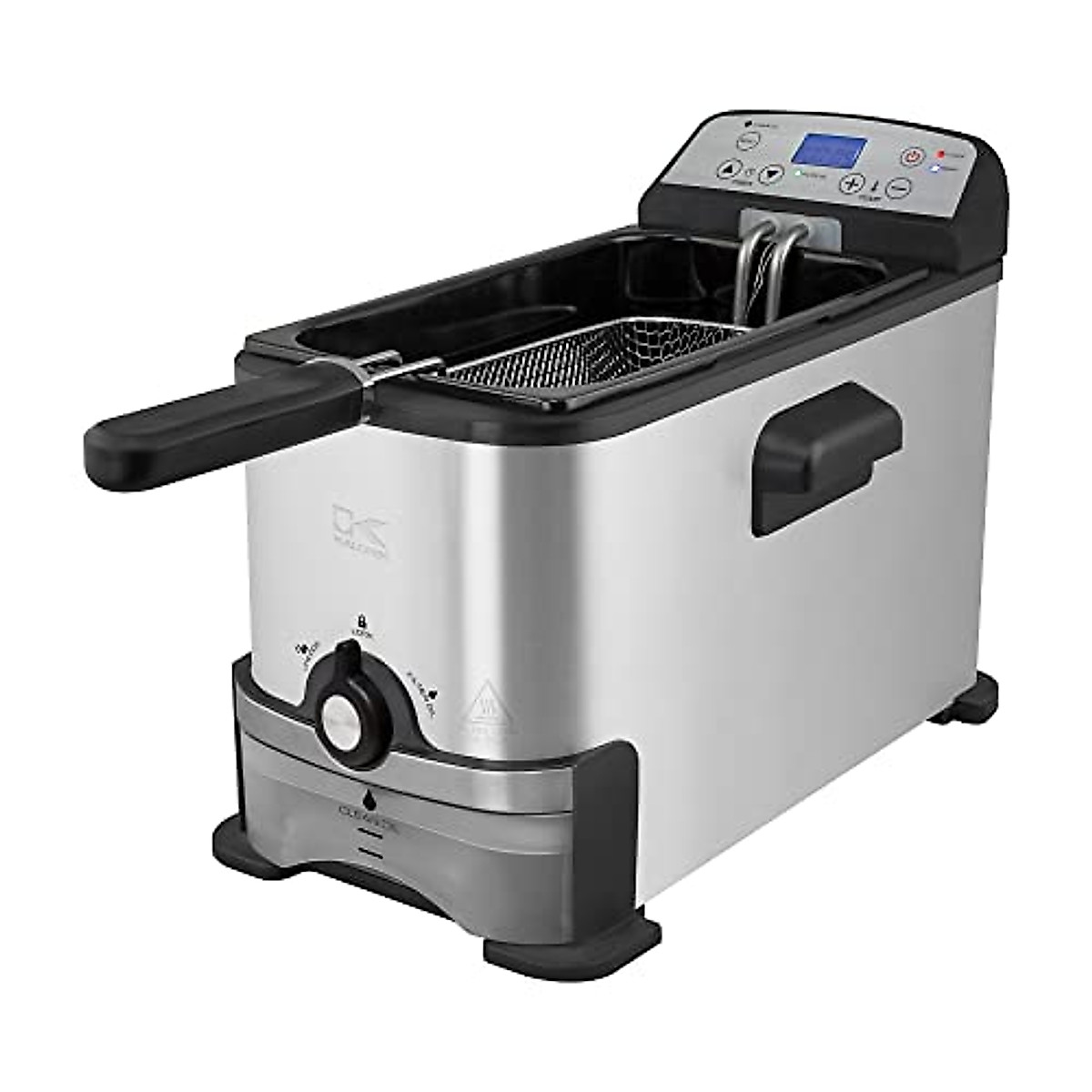 Kalorik® 3.2 Quart Digital Deep Fryer with Oil Filtration, Stainless Steel