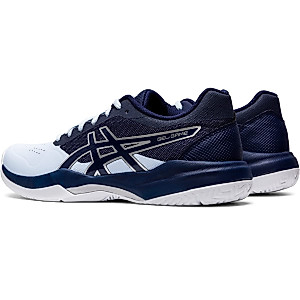 ASICS Women's Gel-Game 7 Tennis Shoes, 7.5, Soft Sky/Peacoat