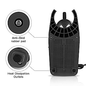 Reespring Shaved Ice Machine Ice Crusher Snow Cone Machine with Stainless Steel Blade Kitchen Electric for Shaved Ice and Snow Cone (300W 2000r/min) ;Also comes with a complinentary Ice Pick