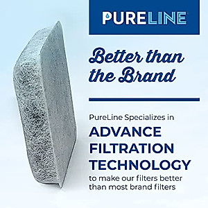 PureLine Petmate Replendish Water Filter Replacement, Also Compatible with Petmate Mason and Petmate Replendish and Mason Gravity Waterer Bowls. with Advanced Filtration (12 Pack)
