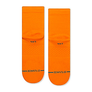 Stance Icon Quarter Socks (Large, Orange)