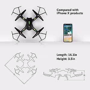 Aomola S5 Drone with Camera for adults,Wide-Angle 1080P HD FPV Live Video RC Quadcopter with Altitude Hold,Headless Mode,One Key Return,3D Flips&Rolls,Compatible w/VR Headset