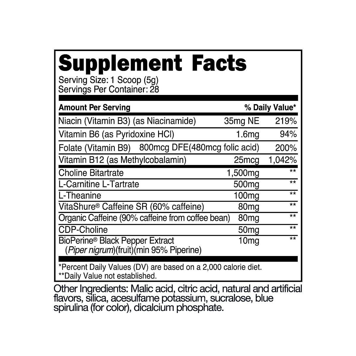 TransformHQ Everyday Boost Shot 28 Servings (Blue Raspberry) - Non-GMO, Gluten-Free, Powder
