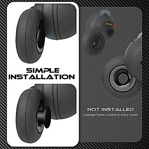 (5 Pair) Seltureone Compatible for Sony LinkBuds WF-L900 Ear Tips, Reducing Noise Enhance Sound Quality Accessories, Black