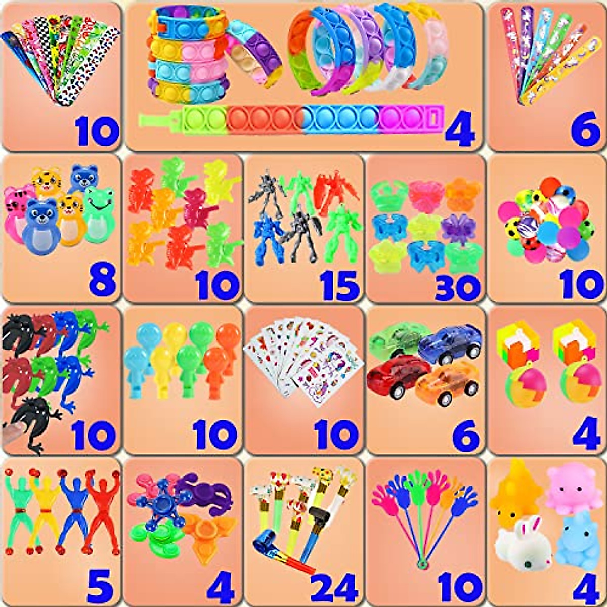 YOAUSHY 180 Pcs Party Favors for Kids 4-8-12,Treasure Box Toys for Classroom Prizes Goodie Bags Stuffers,Bulks Toys for Kids Birthday Favors Gifts Christmas Stocking Stuffers Easter Pinata Fillers