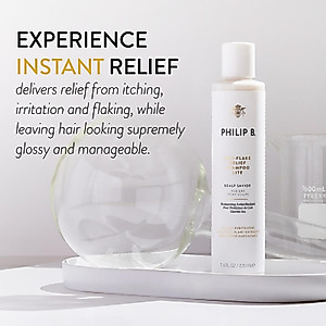 PHILIP B. Anti-Flake Relief Shampoo Lite 7.4 oz. (220 ml), for Dry, Itchy Scalps - Instant Soothing Relief for Lasting Comfort