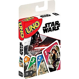 Mattel Games UNO Star Wars Card Game for Kids & Family with Themed Deck & Special Rule, 2-10 Players