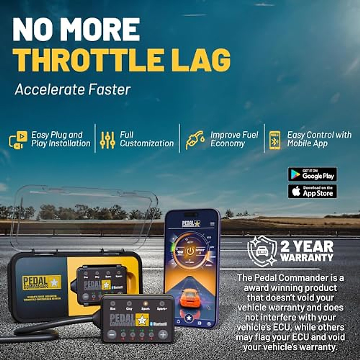 PEDAL COMMANDER for Chevrolet Camaro 2009-2015 Throttle Response Controller Fits: 5th Gen, 1LS, 1LT, 1SS, 2LS, 2LT, 2SS, ZL1, Z/28-3.6L 6.2L 7.0L, Chevy Camaro Accessories