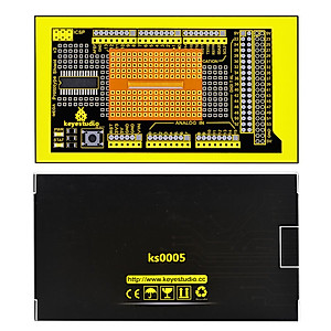 KEYESTUDIO MEGA Prototype Shield V3 Board for Arduino Mega R3 2560, with 170 Points Breadboard Solderable, Easy to Use, Great for Prototyping Circuit Building Projects