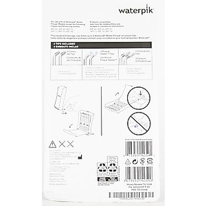 Waterpik Water Flosser 6 Count Replacement Tips With Case, Convenient, Hygienic and Sturdy for Easy Storage and Travel, Includes Precision, Orthodontic, Plaque Seeker Refill Heads Nozzles