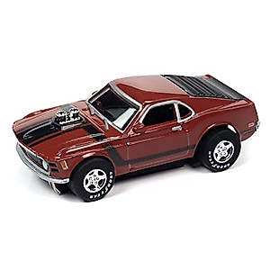 Auto World Super III 1970 Ford Boss Mustang (Red) HO Scale Slot Car