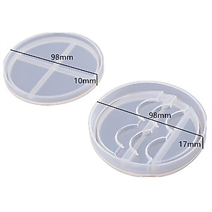 LEVOSTORE Silicone Resin Molds Kit Epoxy Resin Molds Large Resin Casting Molds Resin Molds Silicone Kit Fake Eyelashes Organizer Tray Silicone Resin Mold(Fake Eyelashes Organizer)