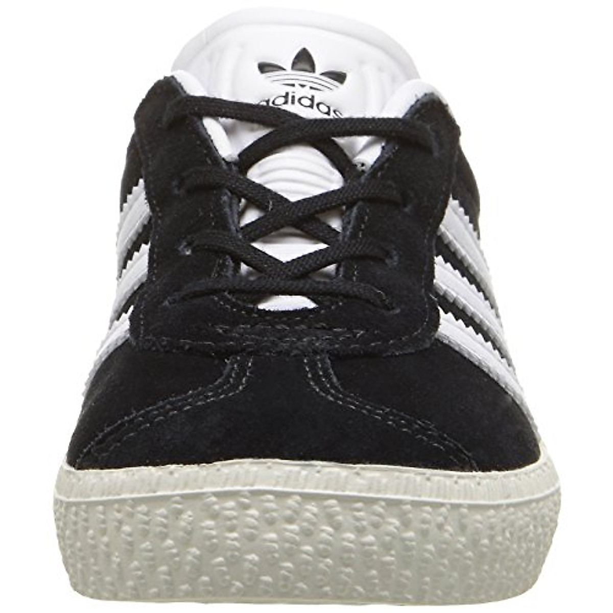 adidas Originals Unisex-Baby Gazelle Sneaker, Core Black/White/Gold Metallic, 6Toddler