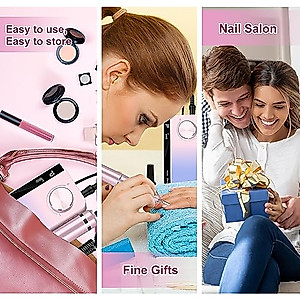 Professional Nail Drill Machine,Electric Acrylic Gel Nails Kit Portable E File 35000RPM Rechargeable Manicure Pedicure Polishing Shape Tools for Home and Salon (UV-501（Multicolor）)