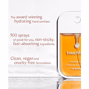Touchland Power Mist Hydrating Hand Sanitizer JUICY 3-PACK | Watermelon, Peach, Berry | 500-Sprays each, 1 FL OZ (Set of 3)