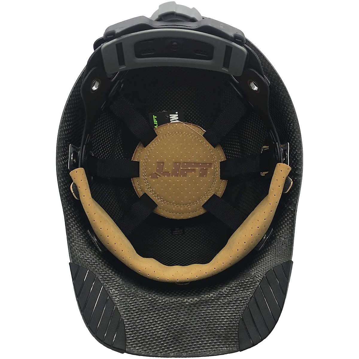 DAX Actual Carbon Fiber Cap Style Hard Hat - Matte Black