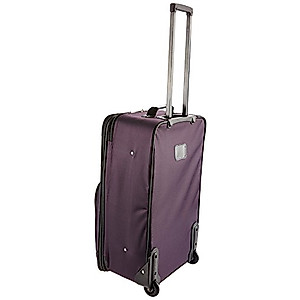 Rockland Fashion Expandable Softside Upright Luggage Set, Purple, 2-Piece (14/19)