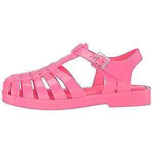 Mini Melissa Girls Flat Sandals, Pink, 7 Toddler