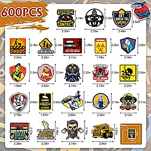 200 Pcs Hard Hat Stickers,Arme Funny Tool Box Stickers for Men&Adults Helmet, 100% Vinyl Helmet Stickers Construction Electrician Ironworker Lineman Oilfield Pipeliner Union Welding Stickers