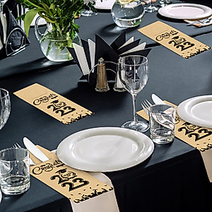 60 Pieces Graduation Silverware Bags Utensil Cutlery Holders Class of 2023 Graduation Party Supplies for College, Senior, High School Congrats Grad Centerpiece Table Decor (Kraft Paper)