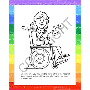 ZOCO - A Trip to The Hospital - Coloring Books (25 Bulk Pack, Without Crayons) - Hospital Supplies for Kids - Educational Games, Puzzles, Fun Activities for Kids