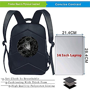 Gengx Kuromi Cute School Backpack for Girls,Kid Back to School Canvas Book Bag Casual Daypack with Front Pocket One Size