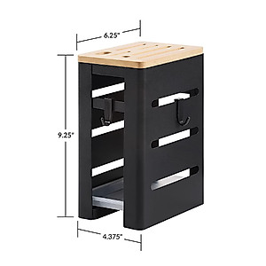 Giftburg Knife Block Holder, Kitchen Knife Organizer Storage Stand 8 Slots, Kitchen Block Knife Holder, Storage Rack,Safe to Use Different Size Shape Knife Sharpeners Scissors Kitchen Countertop