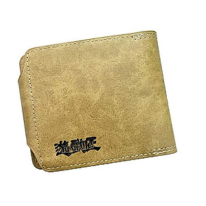 yehert Anime Brown Wallet Cosplay 10 Slots Bifold Wallet Card Holder Purse