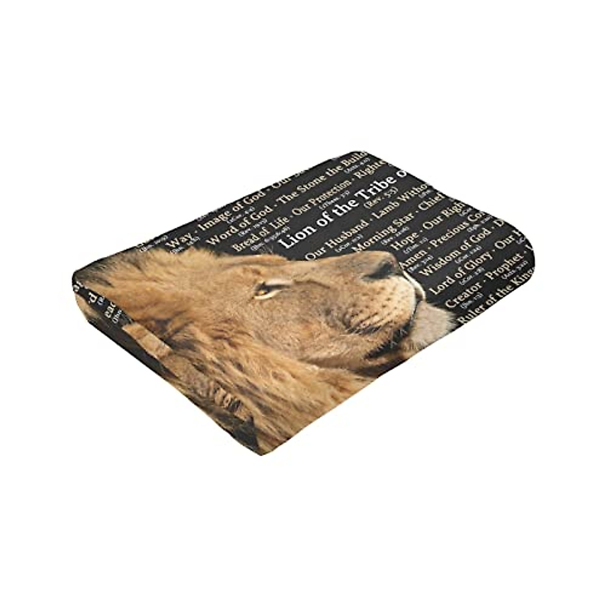 Christian Gifts Bible Verse Throw Blanket Religious Gifts for Women Men Soft Lightweight Flannel Blanket for Use in Bed, Sofa, Living Room and Travel 50"x40"