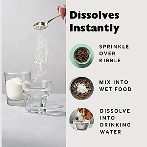 Nature's Diet Premium Beef Collagen Peptides Powder for Dogs & Cats, Joint & Skin Health Support