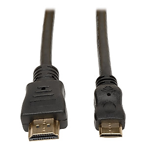 Tripp Lite HDMI to Mini HDMI Cable with Ethernet, Digital Video with Audio Adapter (M/M) 6-ft. (P571-006-MINI), Black