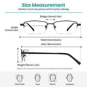 Cyxus Blue Light Blocking Frameless Glasses for Men/Women UV Protection Rimless Eyewear Computer Eyeglasses Relieve Eyestrain Anti Glare