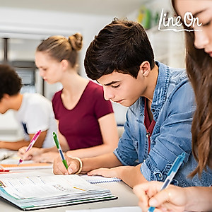 Colored Gel Pens, Lineon 24 Colors Retractable Gel Ink Pens with Grip, Medium Point(0.7mm) Smooth Writing Perfect for Adults and Kids Journal Notebook Planner, Writing in Office and School