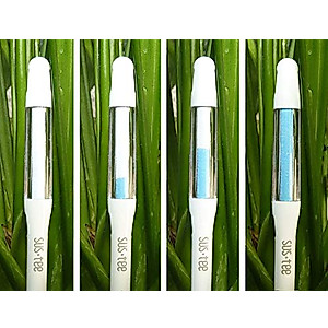 Sustee Aquameter (Small Green Refillable - Bundle of 2) - House Plant Soil Moisture Meter, Humidity Sensor Probe, Water Level Indicator - Best for Indoor Potted Plants