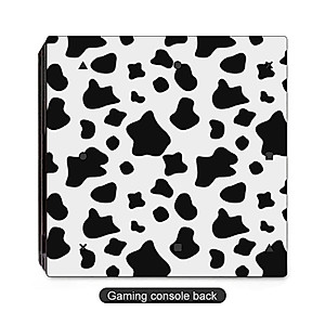 Cow Print PVC Adhesive Sticker Skin Protector Sticker for PS4 Pro/PS4 Slim Controller for PS4 Pro
