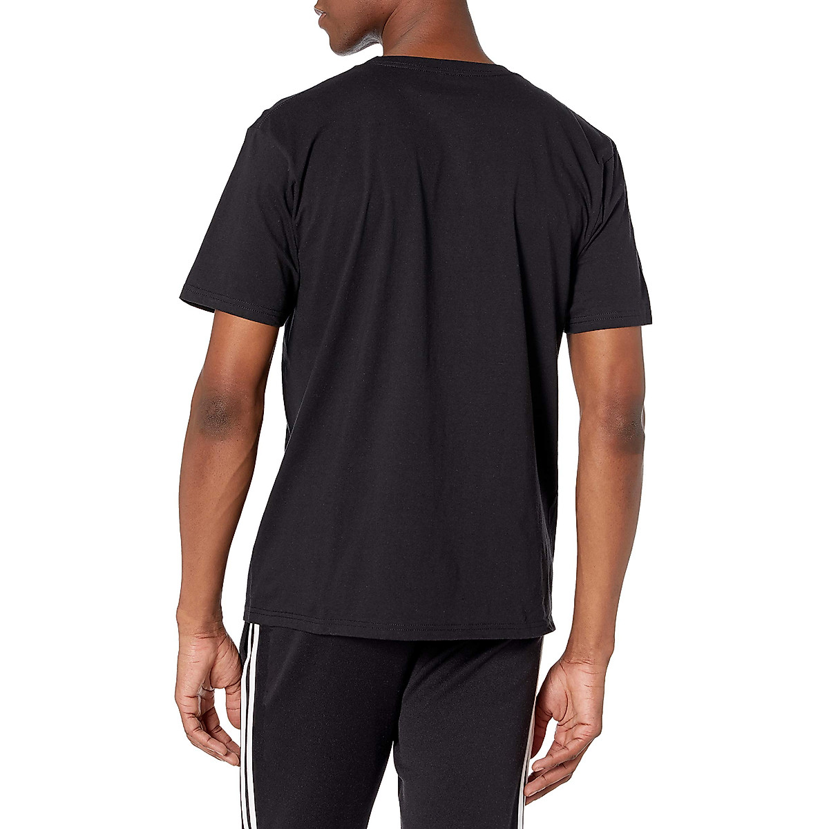 adidas mens Go-To Short Sleeve Tee Black/White Medium