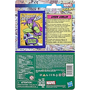 Marvel Legends Series 3.75-inch Retro 375 Collection Green Goblin Action Figure Toy, 2 Accessories