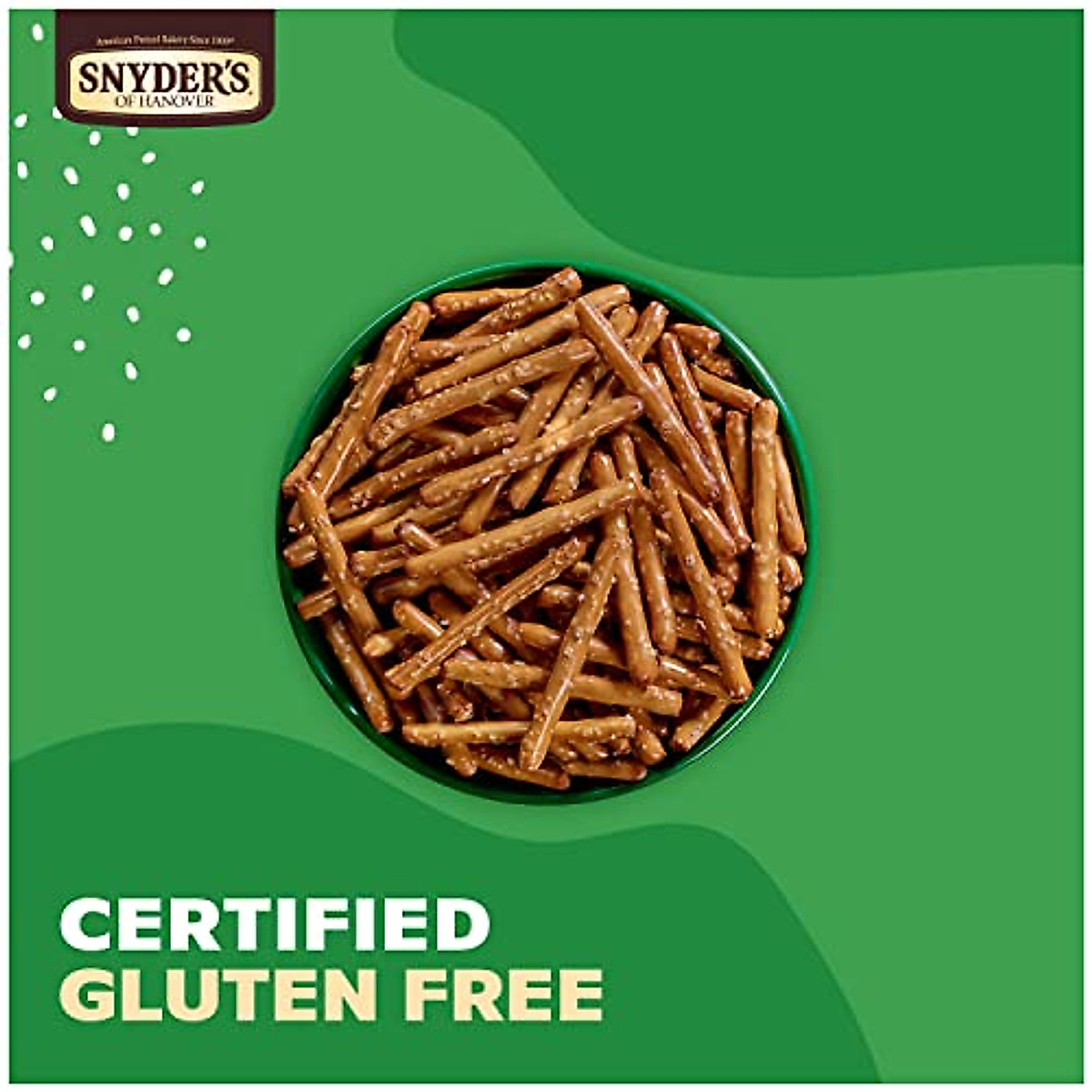 Snyder's of Hanover Gluten Free Pretzel Sticks, 100 Calorie Individual Packs, 24 Ct