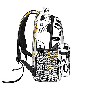 Juoritu Wild King Lion Backpacks, Laptop Backpacks for Travel Work Gifts, Lightweight Bookbags for Men and Women