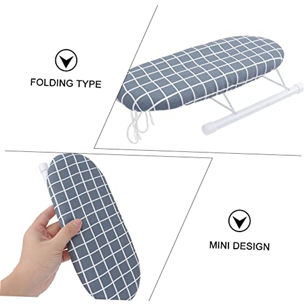 1pc Folding Ironing Board Ironing Protector Tabletop Ironing Board Iron Board Small Solid steam Iron Rest Ironing Pressing Board Travel Sleeve Ironing Rack Printing Fabric