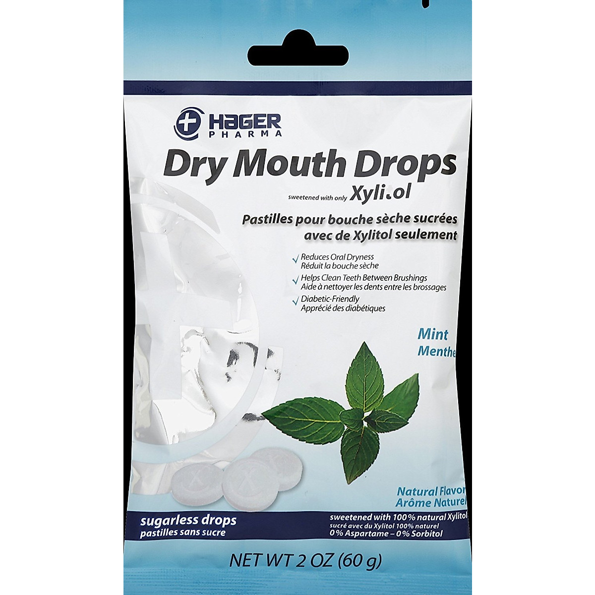 Miradent Dry Mouth Drops Mint 2 Oz