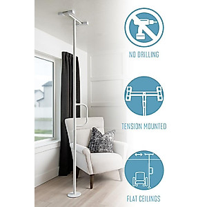 Able Life Universal Floor to Ceiling Grab Bar, Adjustable Floor to Ceiling Safety Pole with Security Support Handle for Fall Prevention, Tension Mounted Transfer Pole for Adults, Seniors, and Elderly