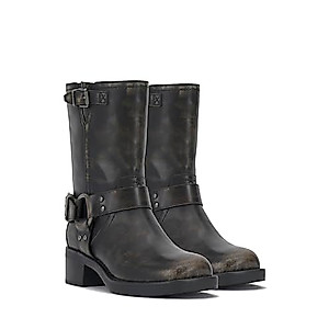 Vince Camuto Women's Kaemie Mid-Calf Boot, Black Leather, 7