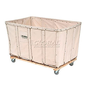 Canvas Basket Bulk Truck, 16 Bushel, 40" L x 28-1/4"W x 30-1/2"H