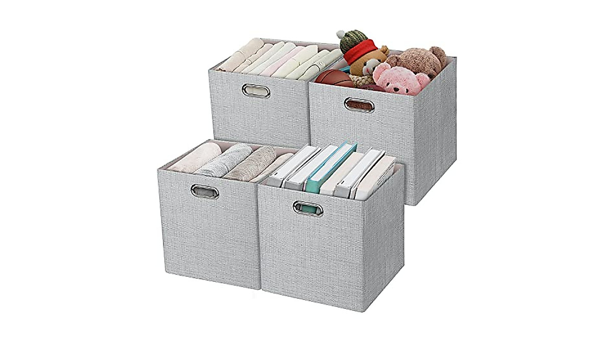 Posprica 11 Inch Cube Storage Bins - Durable & Stylish