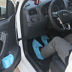 Cleaing Disposable Shoe Covers XL Non Slip 50 Pairs (Pack of 100) for Indoors Fit Shoe Sizes to Men's 14, Boot Sizes 13